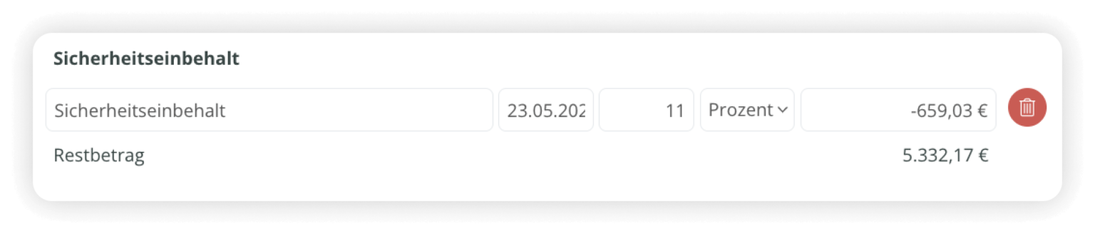 Rechnungen - Das Programm