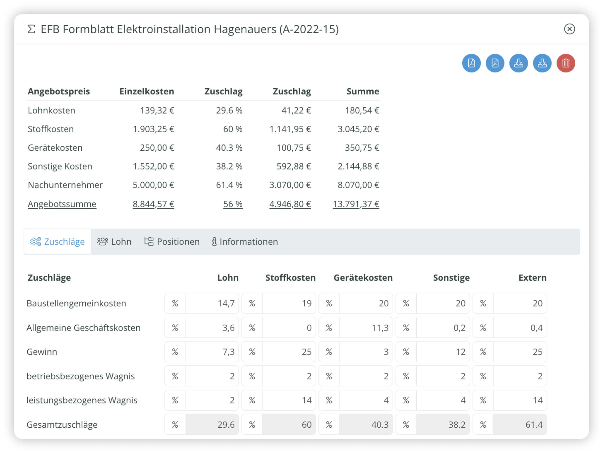 EFB Formblatt im Programm: Einfache Anleitung