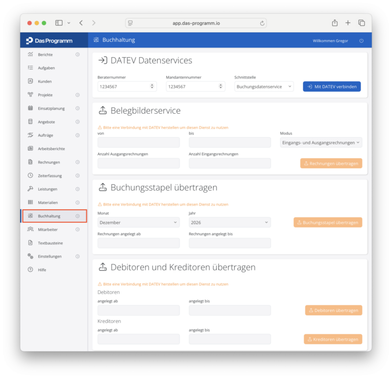 DATEV Datenservices & Belegbilderservice: Einrichten & loslegen
